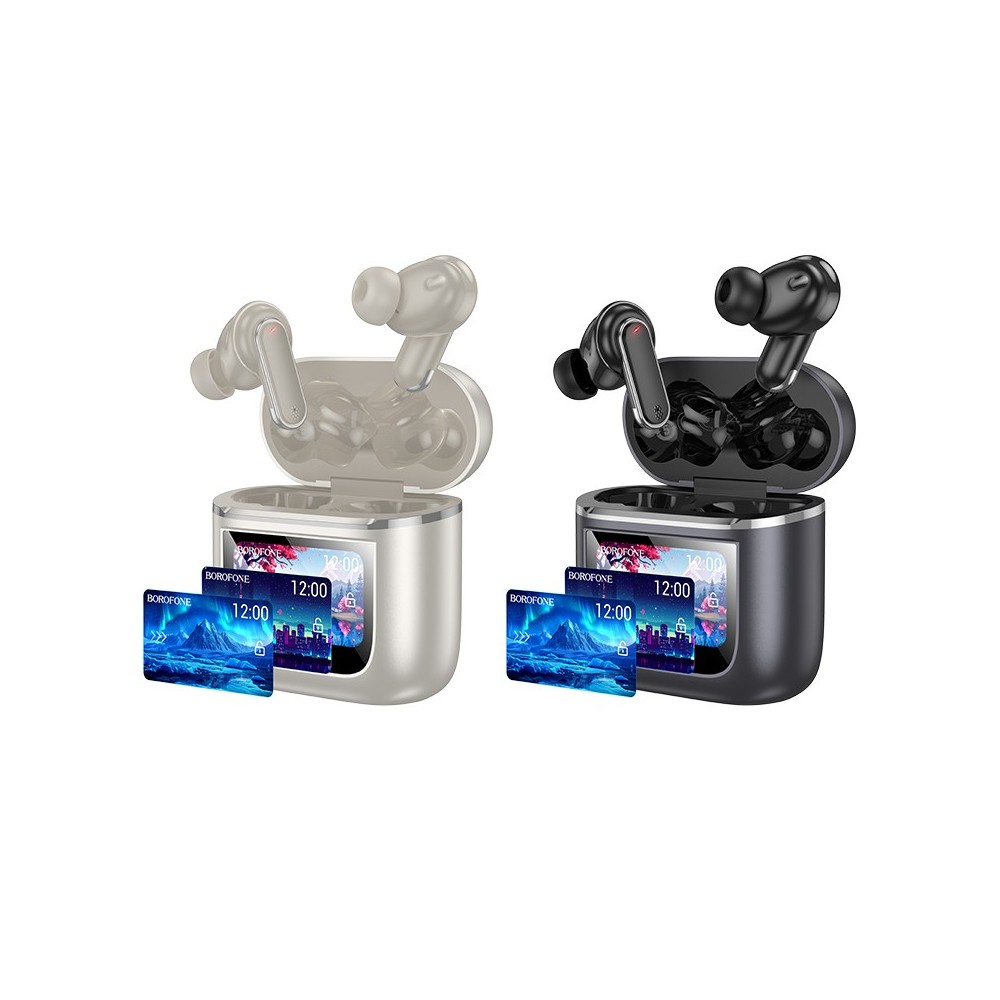 Borofone BW67 | Bluetooth headphones with ANC, ENC and LED Screen ...